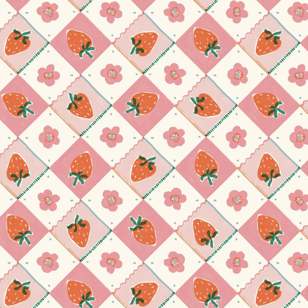 Happy Homestead Strawberry Jam - Samantha Johnson Cloud 9 Fabrics ...