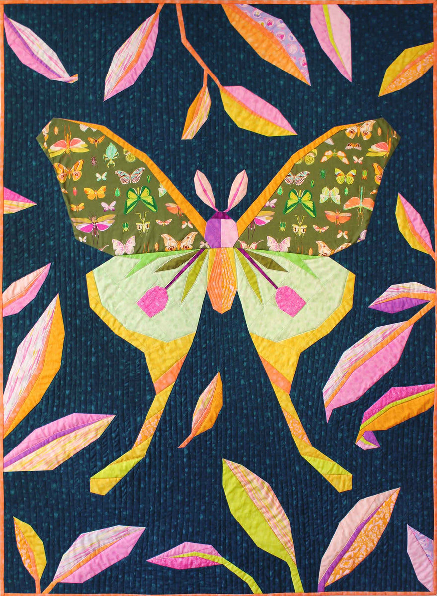 The Luna Moth Fabric Quilt Kit - Tamara Kate Patterns – Rainbow Stash