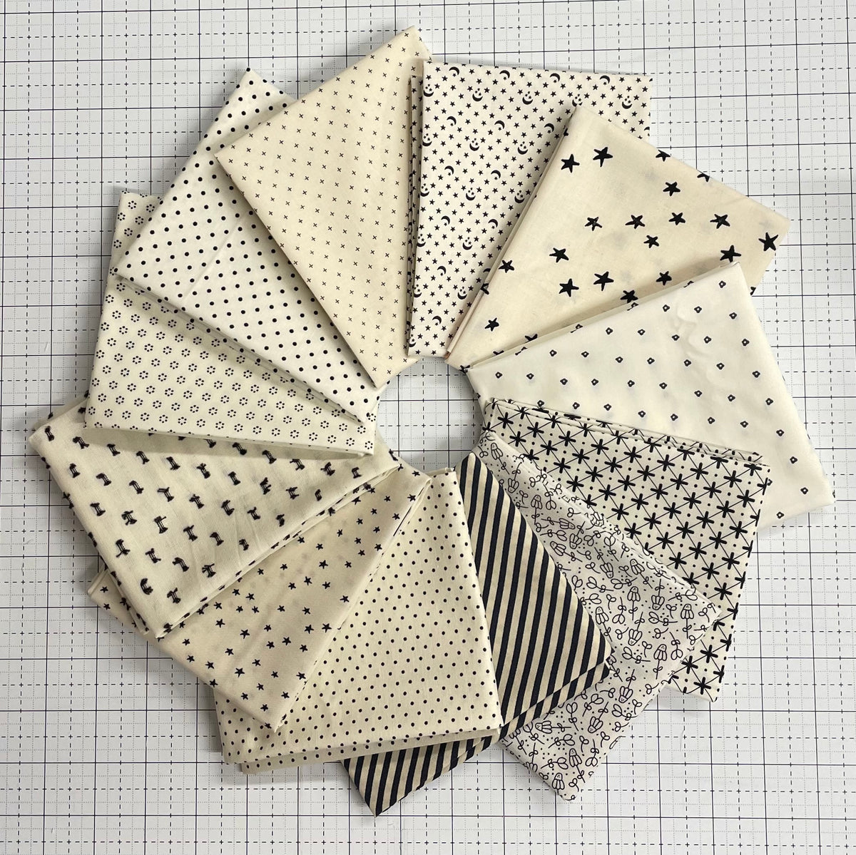 Not Quite Black & White FQB - Mixed Designers – Rainbow Stash