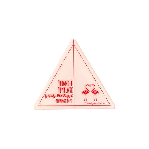 Triangle and Half Hexi Template Flamingo Toes - Beverly McCullough ...