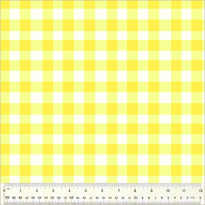 Essential Gingham Lemon Heather Ross by Hand - Windham Fabrics ...