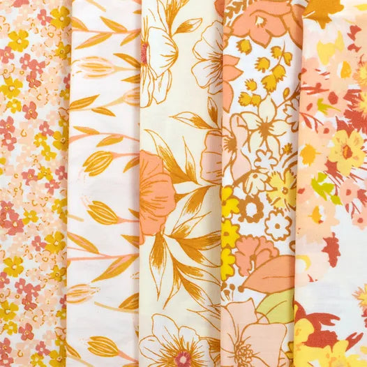 Amber Bloomcore Fat Quarter Bundle (10) - Art Gallery Fabrics – Rainbow ...
