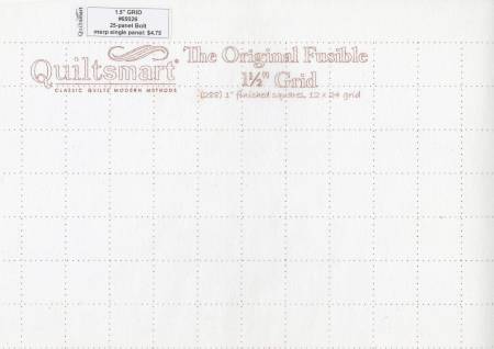 Pre Printed 1 1/2" Fusible Grid Panel - Quiltsmart – Rainbow Stash