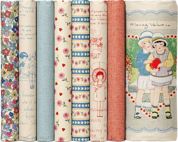 Blue Stripe Mother's Valentine - Mary Mulari for Marcus Fabrics ...