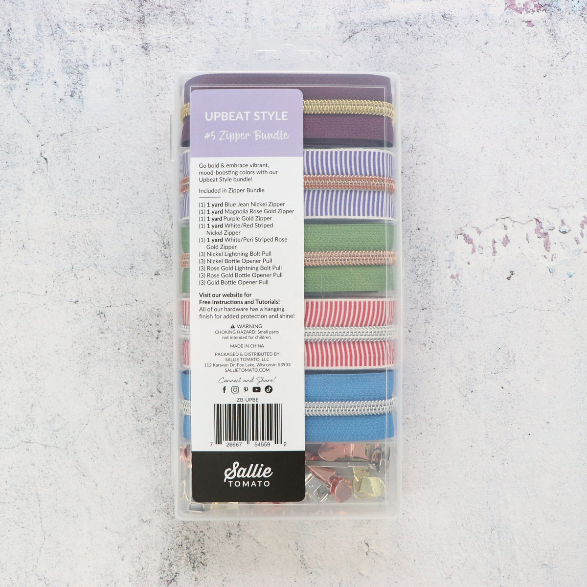 Upbeat Style Zipper Bundle - Sallie Tomato – Rainbow Stash