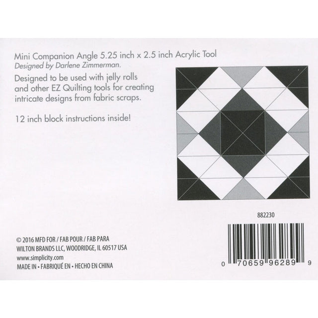 Mini Companion Angle Jelly Roll Ruler - EZ Quilting – Rainbow Stash