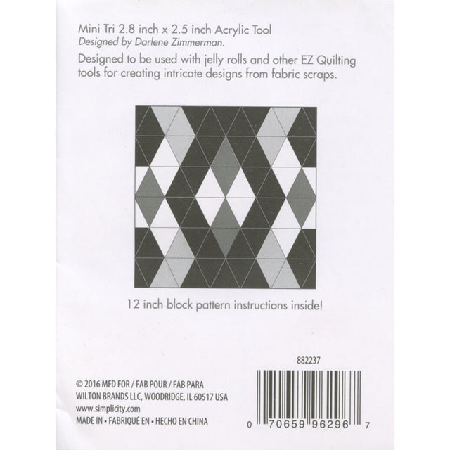 Mini Tri Jelly Roll Ruler - EZ Quilting – Rainbow Stash