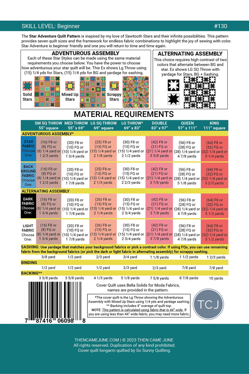 Star Adventure Fabric Kit – Rainbow Stash