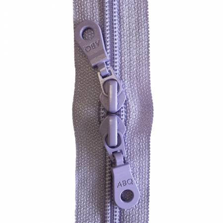 Zipper 30” Purple Heather Double Pull - ABQ Designs – Rainbow Stash
