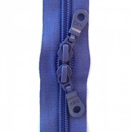 Zipper 30” Dusted Periwinkle Double Pull - ABQ Designs – Rainbow Stash